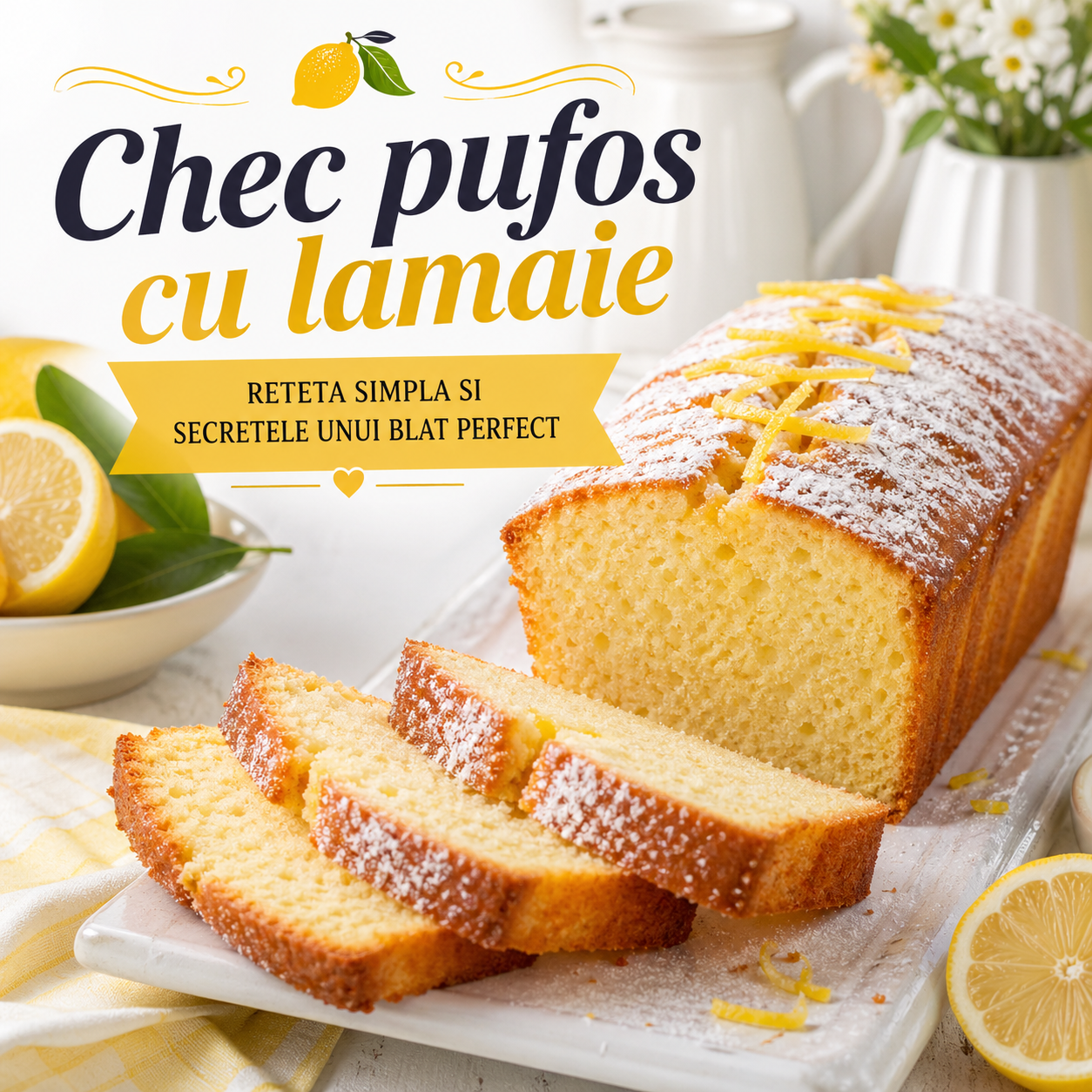 Chec pufos cu lamaie – reteta simpla si secretele unui blat perfect ...